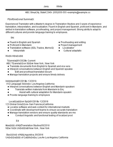 Language Skills For Your Resume Examples And Tips