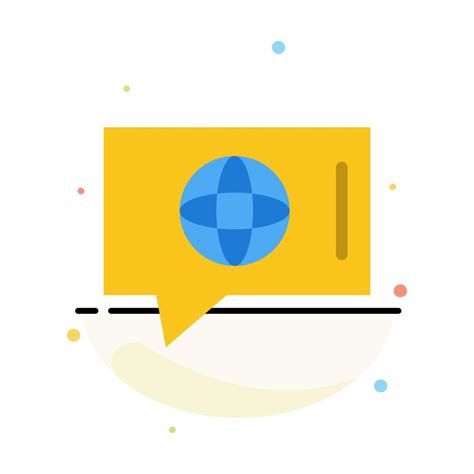 Chat World Technical Service Abstract Flat Color Icon Template 19119369 Vector Art At Vecteezy