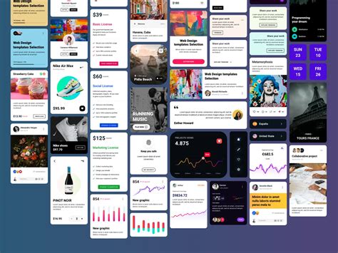 Card Components Free Ui Kit For Figma Free Figma Template For App