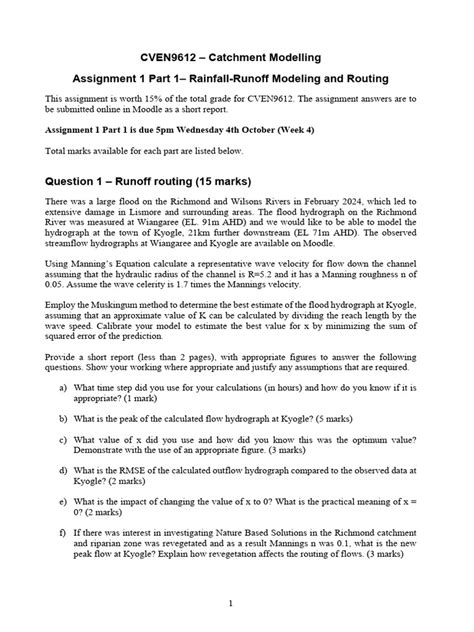 Assignment 1 Part 1 2023 Download Free Pdf Flood Wildfire