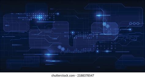 Vector Illustration Futuristic Modern Tech Digital Stock Vector