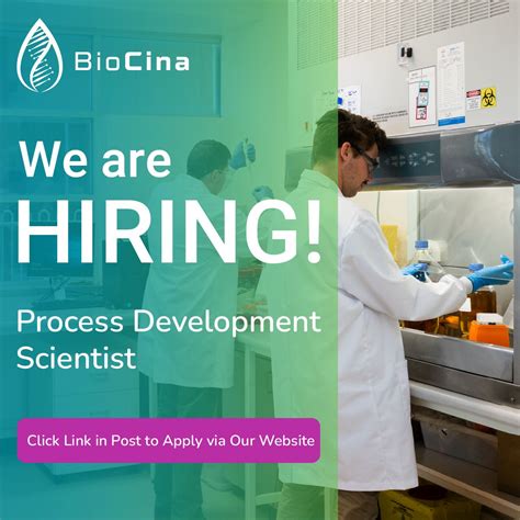 Join Our Upstream And Cell Line Development Team As A Process Development Scientist Make A