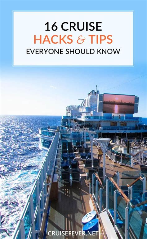 16 Cruise Hacks And Tips That Everyone Should Know Cruise Vacation