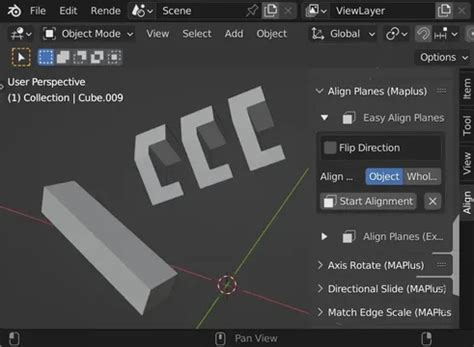 Mesh Align Plus Blender Extensions
