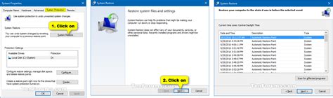 Create System Restore Point Shortcut In Windows 10 Tutorials