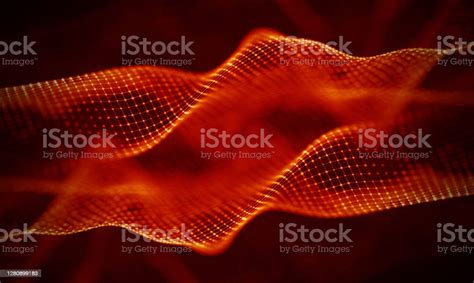 추상적 빨간색 기하학적 배경 연결 구조입니다 과학 배경 미래 기술 Hud 요소 점과 선을 켜고 있습니다 빅 데이터 시각화 및 비즈니스 0명에 대한 스톡 벡터 아트 및 기타