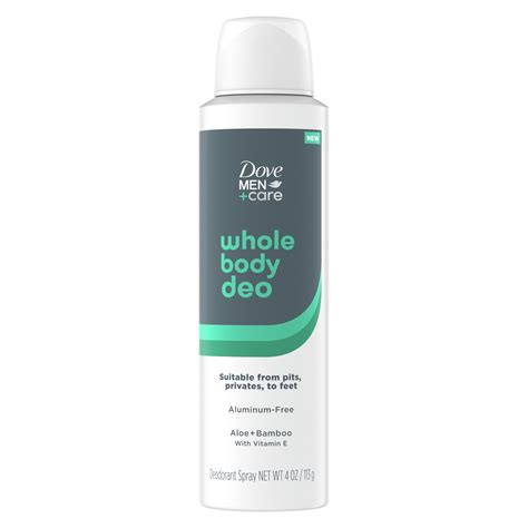 Dove Men Care Whole Body Deo Spray Mens Deodorant Bamboo And Aloe 40