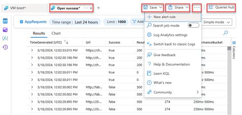 Analyze Data Using Log Analytics Simple Mode Preview Azure Monitor