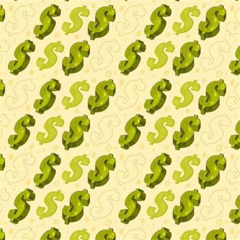 free vector dollar sign pattern background