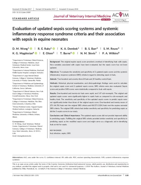 Pdf Evaluation Of Updated Sepsis Scoring Systems And Systemic Inflammatory Response Syndrome