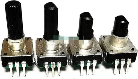 Potentiometer 1pc Ec12 Car Audio Encoder With Switch 24 Position 360 Degree Rotation Shaft