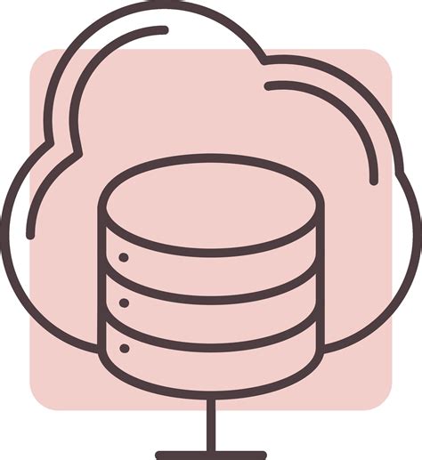 Cloud Server Line Shape Colors Icon Vector Art At Vecteezy