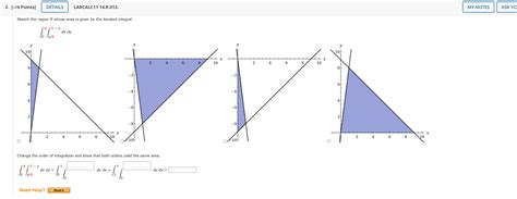 Solved Sketch The Region R Whose Area Is Given By The Chegg