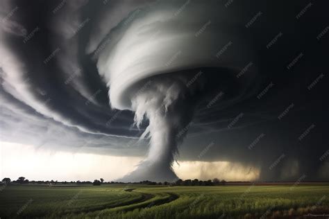Premium Photo Tornadoes With Interesting Cloud Formations Surrounding