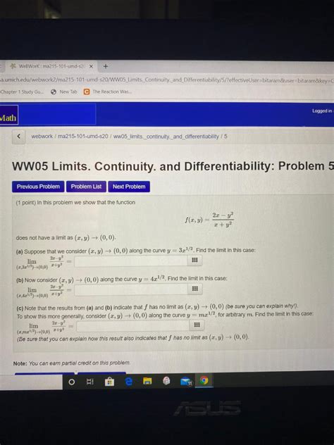 solved webwork ma215 101 umd s20 x