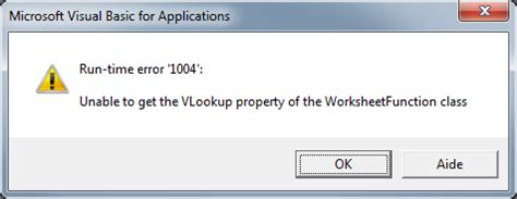 Excel On W VBA Vlookup In A Different Worksheet Produces Error Stack Overflow