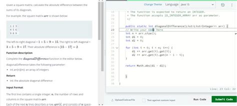 Amar Murmu On Linkedin 30daysofcode Diagonaldifference Codingadventure