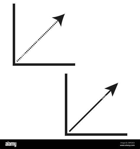 Arrow Graph Growth Chart Sign Vector Illustration Stock Image Eps