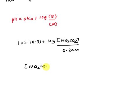 solved 1 an environmental chemist needs a carbonate buffer of ph