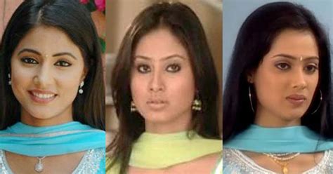 10 Indian TV actresses and how they looked in their first TV show.