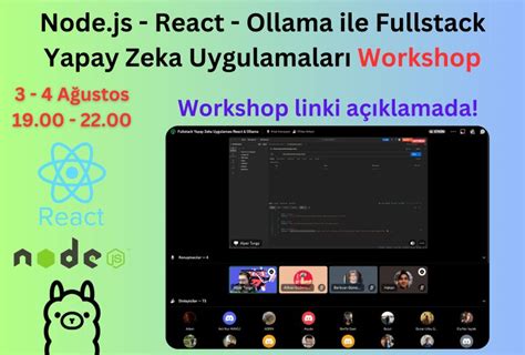 Ahmet Hakan Öztürk Linkedin‘de Nodejs Yapayzeka React Ollama