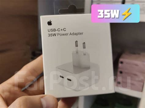 Адаптер Type C Type C 2 выхода 35w 1 1 новый в наличии Цена 990₽ во Владивостоке