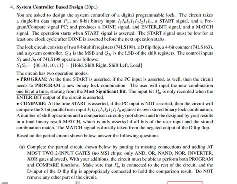 solved you are asked to design the system controller of a