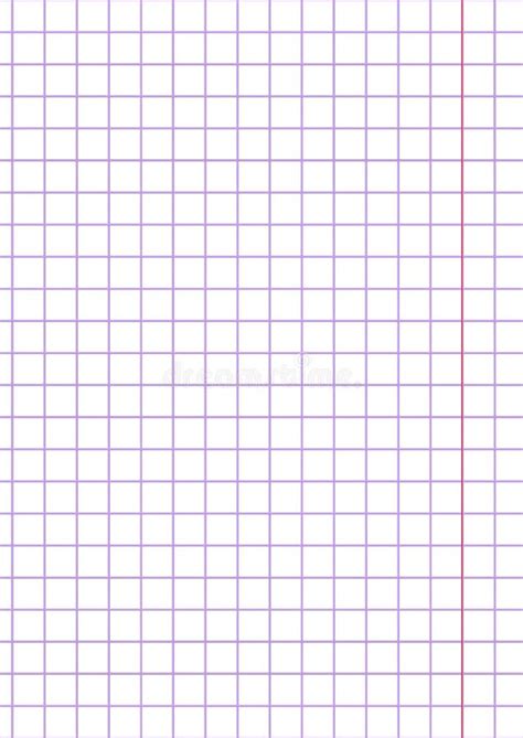 Graph Paper Printable Squared Grid Paper With Color Horizontal Lines Stock Vector