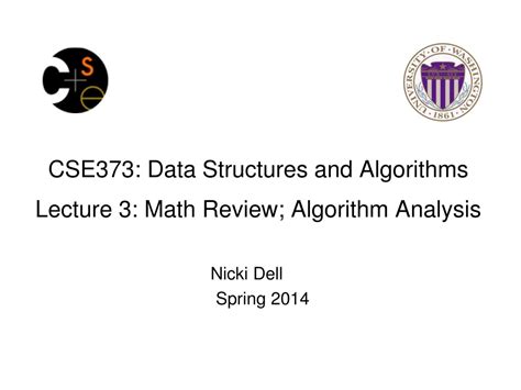 Ppt Cse373 Data Structures And Algorithms Lecture 3 Math Review