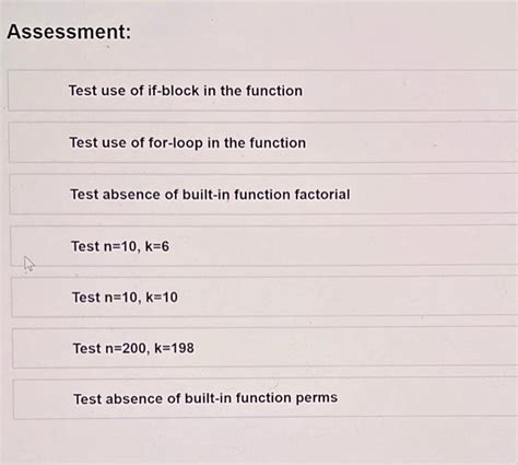 solved complete the following function using a combination