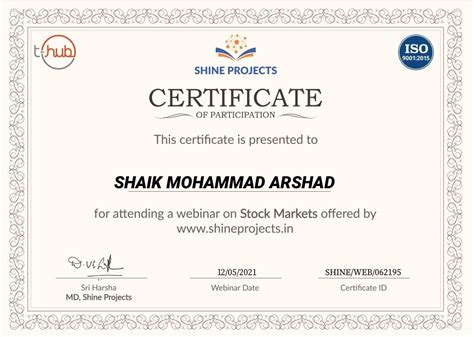 Shaik Mohammad Arshad On Linkedin Shineprojects
