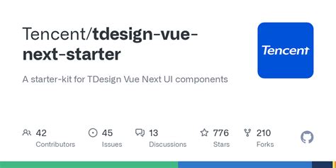 Github Tencenttdesign Vue Next Starter A Starter Kit For Tdesign Vue Next Ui Components