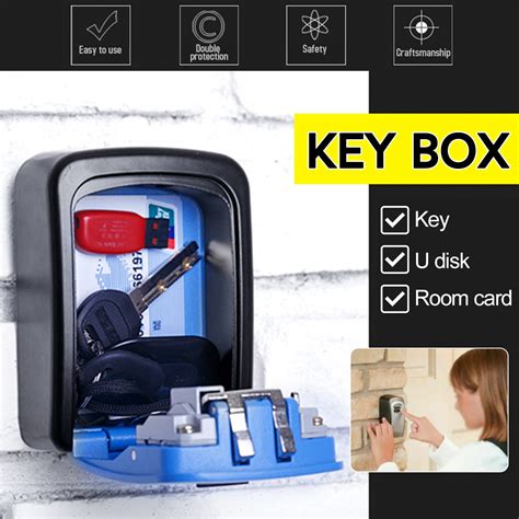 New Larger Capacity Digit Code Lock Key Safe Box Outdoor Storage Case Wall Mounted Anti Theft