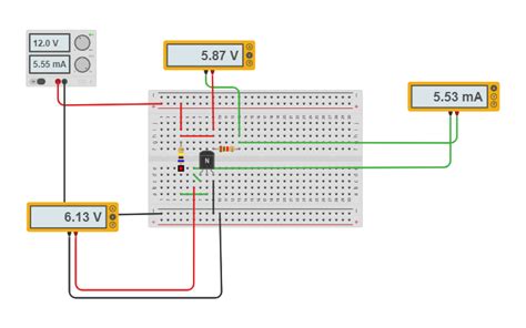 Circuit Design Transistor Tinkercad