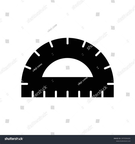 Protractor Icon Vector Design Template Simple Stock Vector Royalty Free 2575354161 Shutterstock