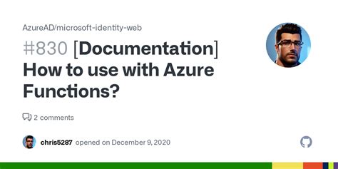 Documentation How To Use With Azure Functions Issue Azuread Microsoft Identity Web
