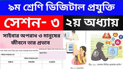 সেশন ৩ । ৯ম শ্রেণির ডিজিটাল প্রযুক্তি ২য় অধ্যায় Class 9 Digital