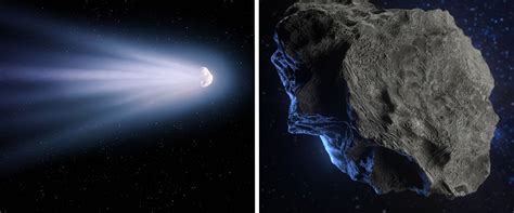 types of asteroids and comets in astronomy