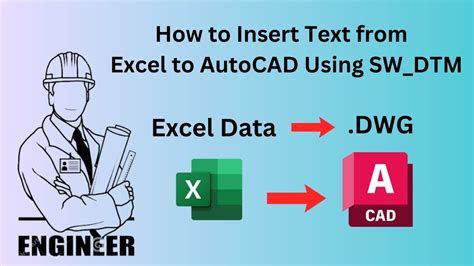 How To Insert Excel Data Into AutoCAD Using SW DTM Insert Survey Data Into AutoCAD YouTube