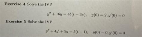 solved exercise 4 solve the ivp