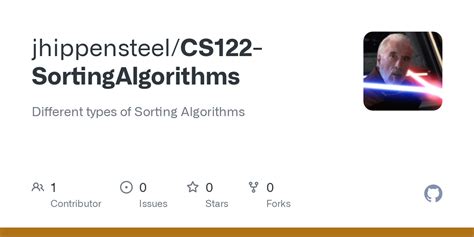 GitHub Jhippensteel CS SortingAlgorithms Different Types Of Sorting Algorithms