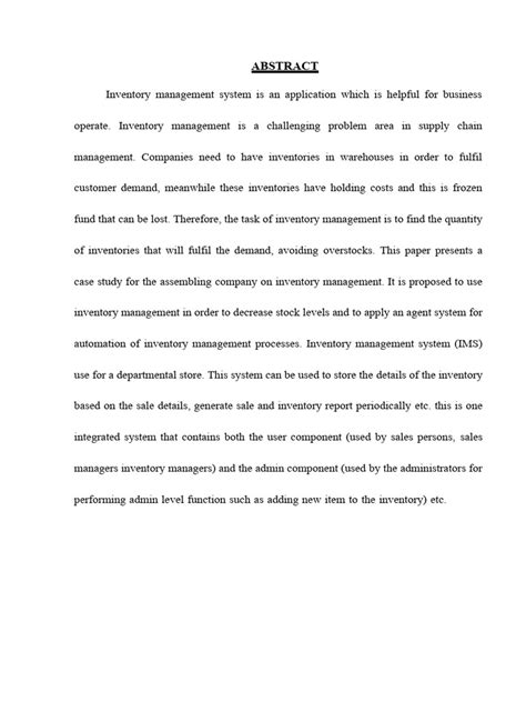 inventory management system pdf