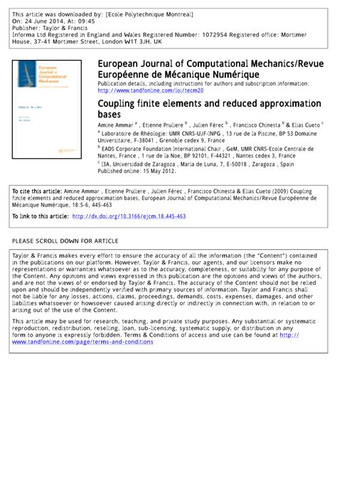 pdf coupling finite elements and reduced approximation bases