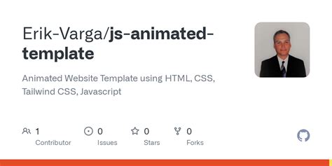 GitHub Erik Varga Js Animated Template Animated Website Template Using HTML CSS Tailwind