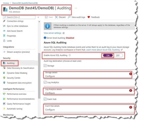 How Is Azure SQL Database Auditing Configured Azure Lessons