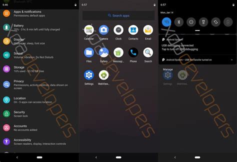 Android Q Early Build Leaks Shows System Wide Dark Mode GadgetMatch
