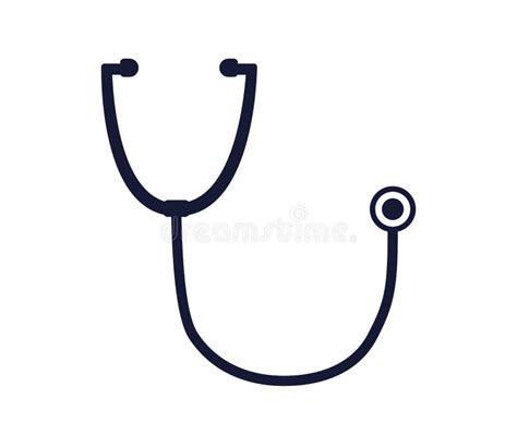 Stethoscope Icon In Trendy Flat Style Isolated On Background Symbol