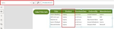 how to filter power apps collection[text number choice date person