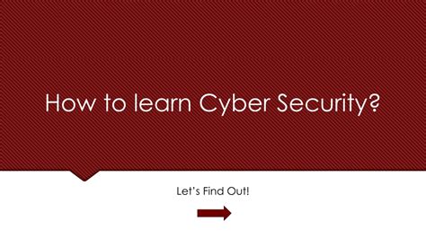PPT How To Learn Cyber Security Lets Find Out PowerPoint Presentation ID 12136251