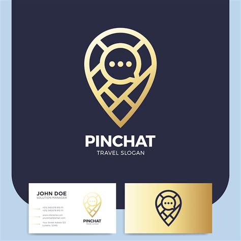 Premium Vector Chat Bubble Pin With Map Icon Logo